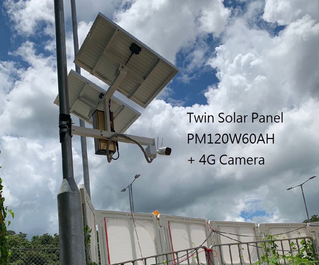 120W高效能單晶雙太陽能板60AH儲電鋰電池 Twins solar Panel - iSmartView