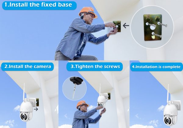 5G/4G LTE 5MP高清移動SIM卡數據聯網 PTZ 20倍光學放大 支援RTSP - iSmartView